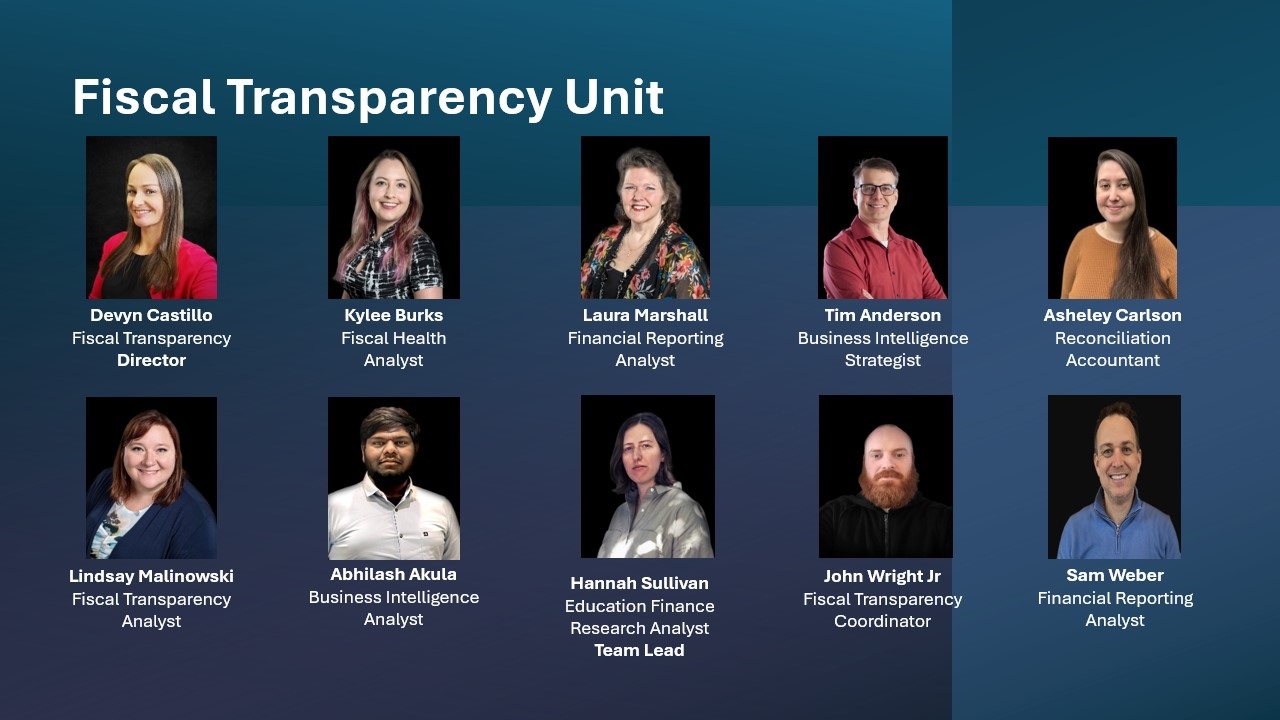 Oregon Department of Education : Welcome & About Us : Fiscal Transparency : State of Oregon